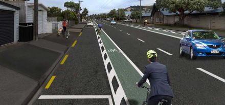 Wellington.Scoop » Next to traffic, or next to the footpath – new cycle ...