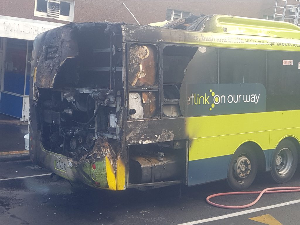 Wellington.Scoop » Passengers safe after bus catches fire in Wadestown