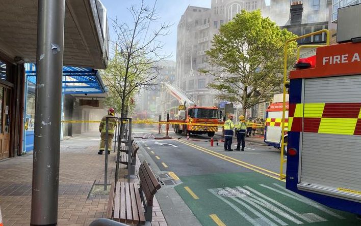 Wellington.Scoop » Explosion and fire in Willis Street