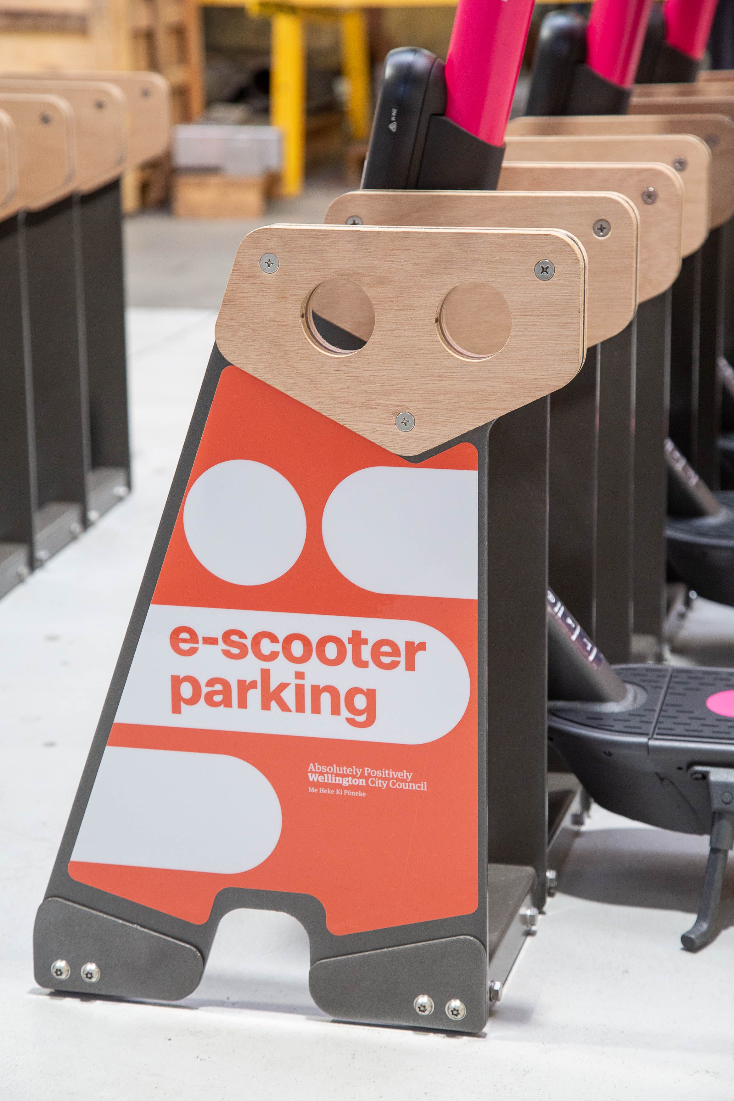 Wellington.Scoop » New CBD parking racks to keep scooters away from ...
