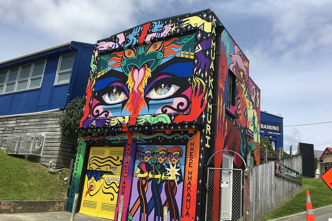 Wellington.Scoop » New mural brings te ao Māori to vibrant life on ...