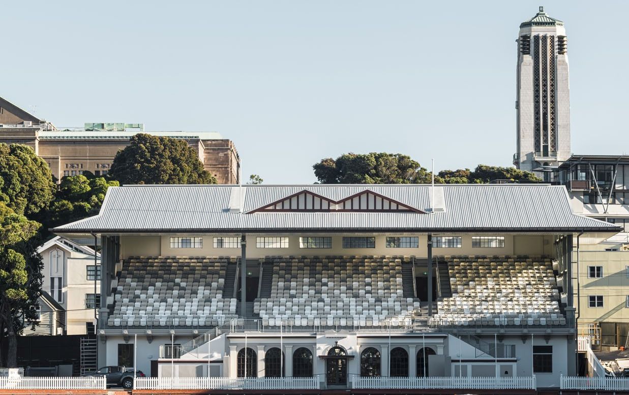 Wellington.Scoop » Silver award for restored Museum Stand at Basin Reserve