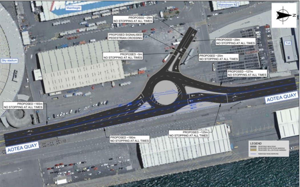 Wellington.Scoop » Roundabout to improve traffic flows on Aotea Quay