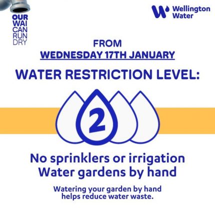 Wellington.Scoop » Stricter water restrictions – no sprinklers or ...