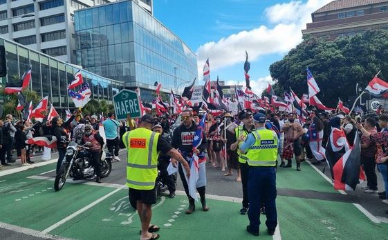 Wellington.Scoop » Hikoi marches to Parliament from Waitangi Park